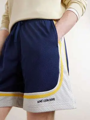 Aimé Leon Dore Logo-embroidered Mesh Drawstring Shorts