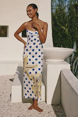 CALA DE LA CRUZ Paloma Linen Dress - Calicomare