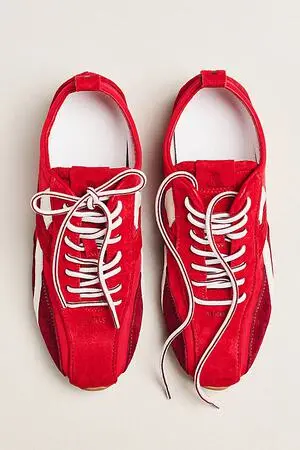 ALOHAS Tb 304 Colorblock Lace-up Sneakers - Red