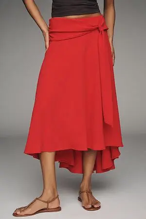 BISHOP + YOUNG Midi Skirt With Tie-waist Detail