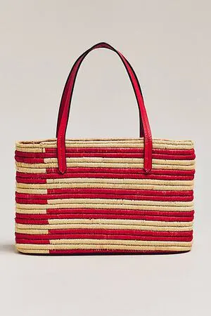 Poolside The Capri Raffia Tote Bag - Natural