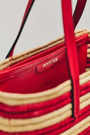 Poolside The Capri Raffia Tote Bag - Natural
