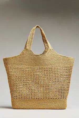 Anthropologie Woven Slouchy Tote Bag