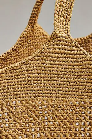 Anthropologie Woven Slouchy Tote Bag