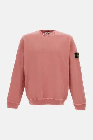 Stone Island Cotton Crewneck Sweatshirt - Rosa