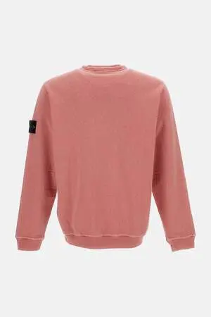 Stone Island Cotton Crewneck Sweatshirt - Rosa