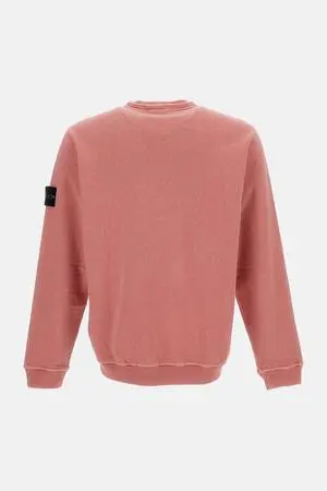 Stone Island Cotton Crewneck Sweatshirt - Rose