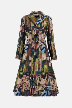 Anrealage Jacquard Patchwork Coatlet