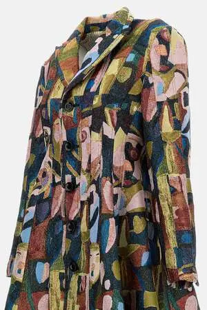 Anrealage Jacquard Patchwork Coatlet