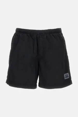 C.P. COMPANY Eco-chrome Beach Shorts - Nero