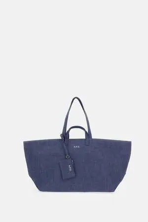 A.p.c. Large Le Drummer Tote Bag - Blue