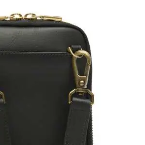 MASTER-PIECE CO Gloss Leather Shoulder Bag - Black