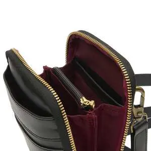 MASTER-PIECE CO Gloss Leather Shoulder Bag - Black