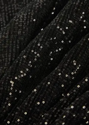 L'IDEE Paradiso Sequin-embellished Gown - Black