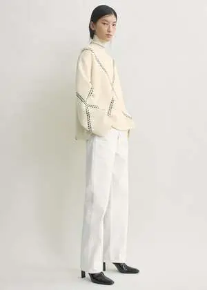 TOTEME Argyle-stitch Cashmere Sweater