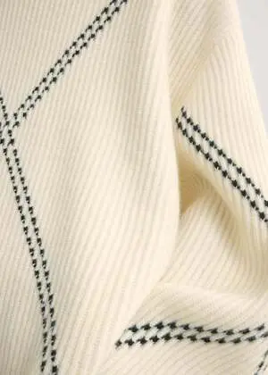 TOTEME Argyle-stitch Cashmere Sweater