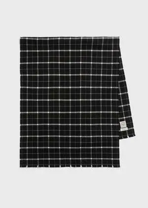 TOTEME Windowpane Scarf /white