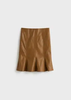 TOTEME Fluted Leather Skirt