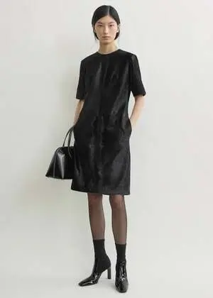 TOTEME Leather T-shirt Dress