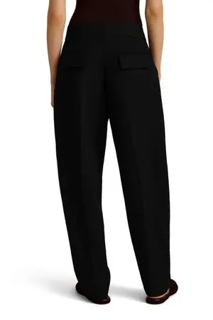 Marina Moscone Cocoon Trousers In Virgin Wool - Black