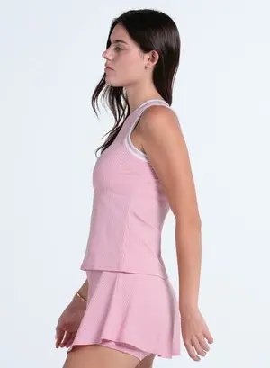 Lucky In Love Paris Weave Tank