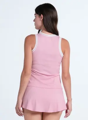 Lucky In Love Paris Weave Tank
