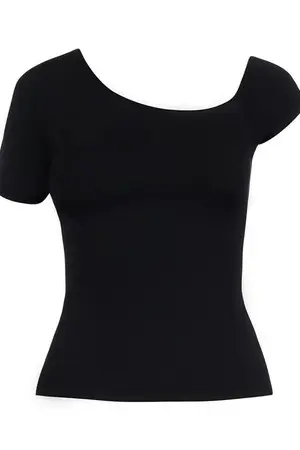 TA3 One-shoulder Short Sleeve Top