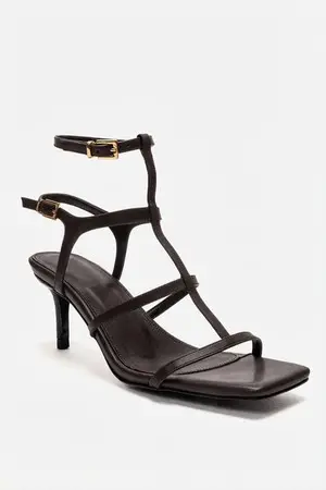 PROLOGUE SHOES Viento Stiletto Sandal - Brown