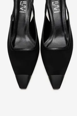 PROLOGUE SHOES Hilda Block Heel Pump - Black