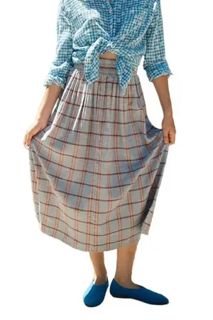 Ace & Jig Rara Reversible Midi Skirt - Eyeshadow