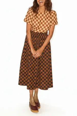 Ace & Jig Ace & Jig Rara Reversible Midi Skirt Reason