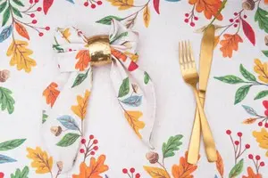 C&F HOME Harvest Leaves Set Of 6 Placemats 14" X 20