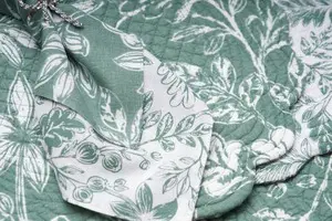 C&F HOME Everview Sage Botanical 100% Cotton Set Of 6 Cloth Napkins