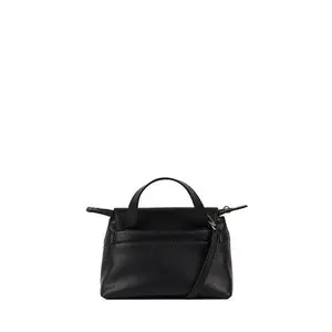 LAMBERT Vegan Leather Crossbody Bag - Black