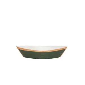 BEACHCOMBERS Canoe Serving Dish - Green