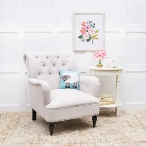 C&F HOME Fluffy Sheep Hooked Mini Accent Pillow 12" X 12"