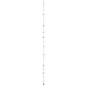 BEACHCOMBERS 78" Glass Shell String Lights - White