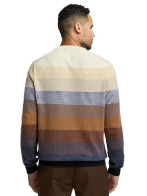 PAUL FREDRICK Cotton Crewneck Sweater