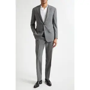 Thom Sweeney Fresco Tailored Wool Suit - Grey