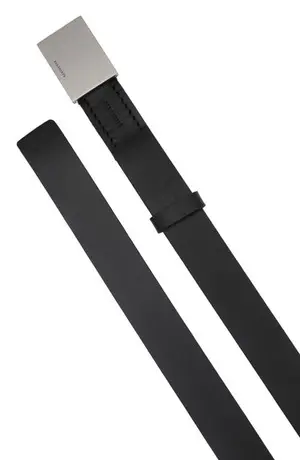 ALLSAINTS Lucas Plate Buckle Leather Belt