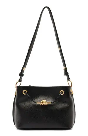 AREZZO Small Daphne Leather Crossbody Bag - Black