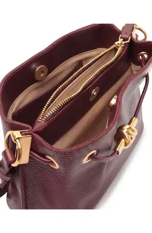AREZZO Small Daphne Leather Crossbody Bag - Fresh Ruby