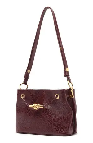 AREZZO Small Daphne Leather Crossbody Bag - Fresh Ruby