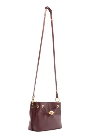 AREZZO Small Daphne Leather Crossbody Bag - Fresh Ruby