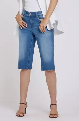 NYDJ Kristie Denim Bermuda Shorts - Pacifica
