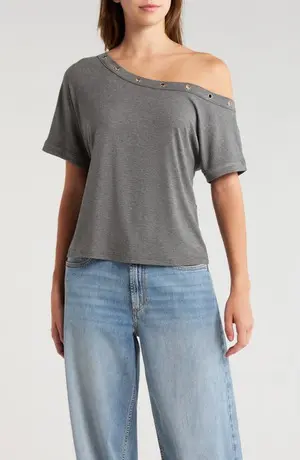 PACSUN Grommet One-shoulder Top