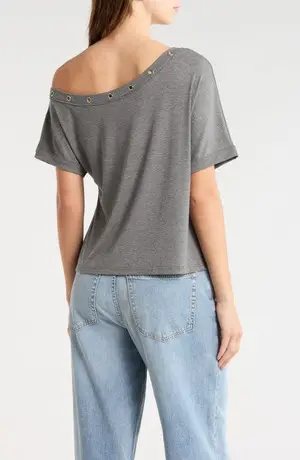 PACSUN Grommet One-shoulder Top