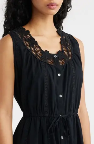 Rails Lorina Cotton Maxi Dress - Black