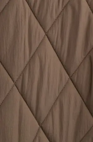 Donna Karan New York Quilted Hooded Coat