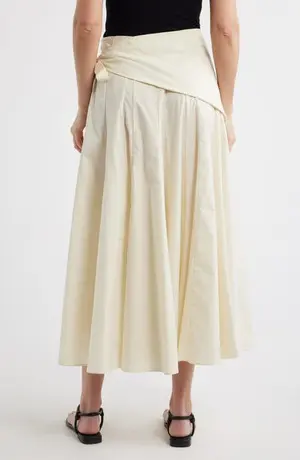 Mango Falda Milos Faux Wrap Cotton Skirt